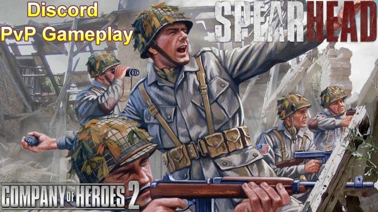 CoH2 Spearhead Mod PvP Gameplay _ 2vs2 on Discord - YouTube