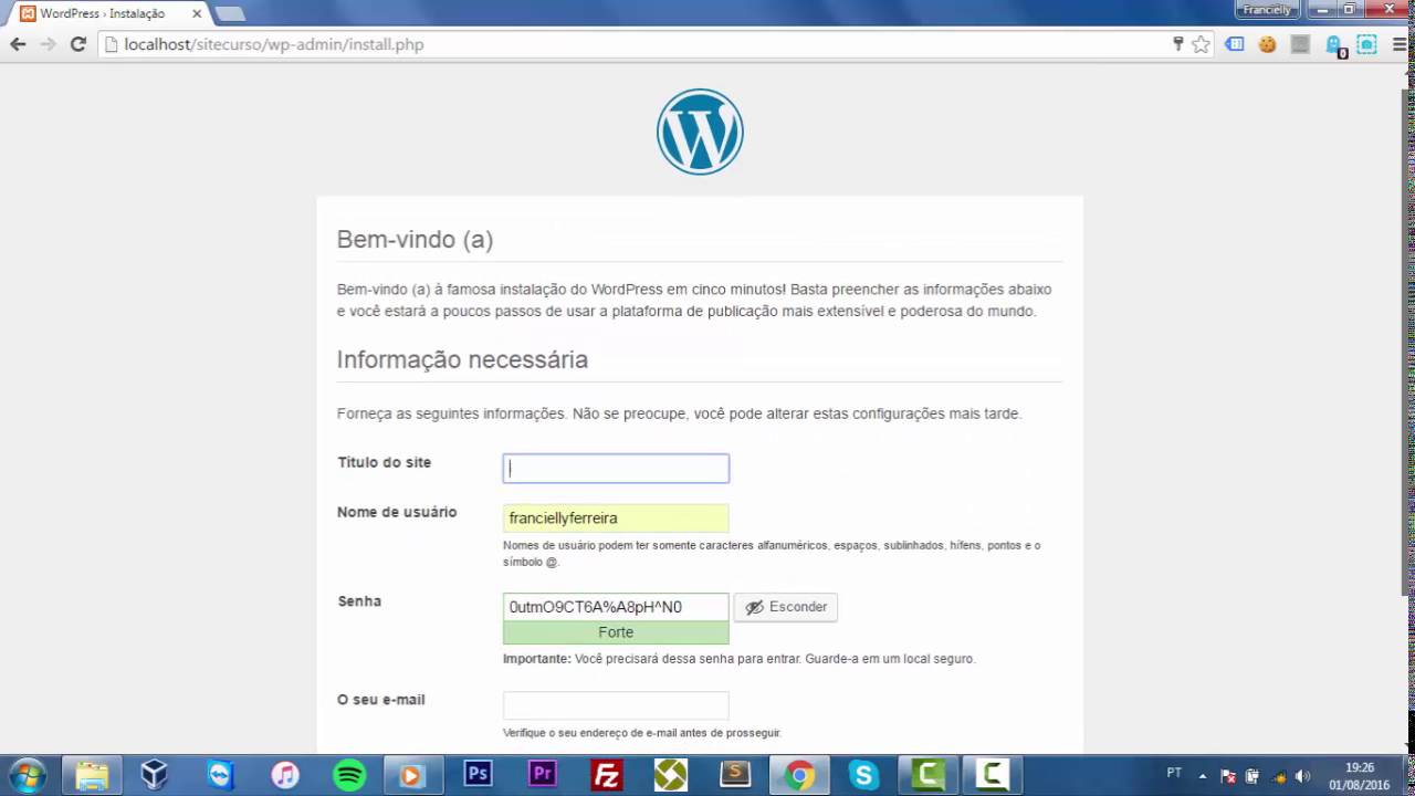Como criar um site Wordpress no Localhost: Tutorial Completo - YouTube