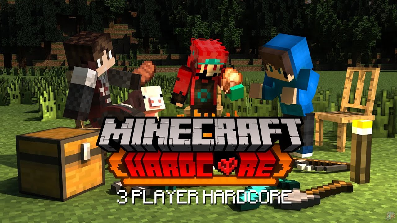 Minecraft 3 player Hardcore, if one of use dies we all die. - YouTube