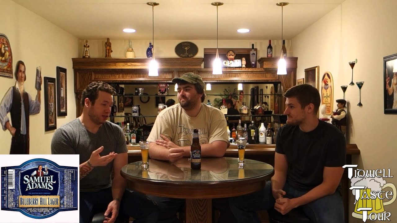 Samuel Adams Blueberry Hill Lager Beer Review - YouTube