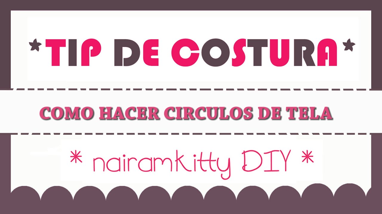 COMO HACER CIRCULOS PERFECTOS EN TELA PATCHWORK - YouTube