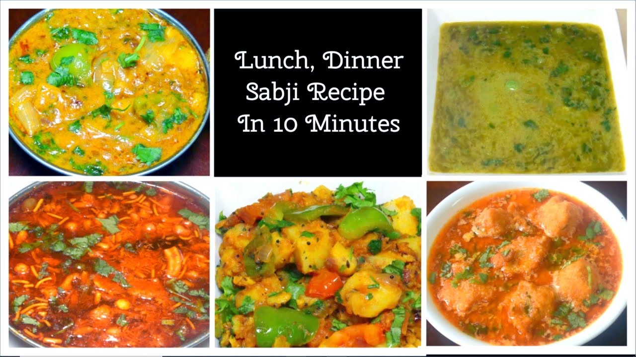5 Easy & Tasty Sabji Recipes with min ingredients | Onion Sabji, Misal ...