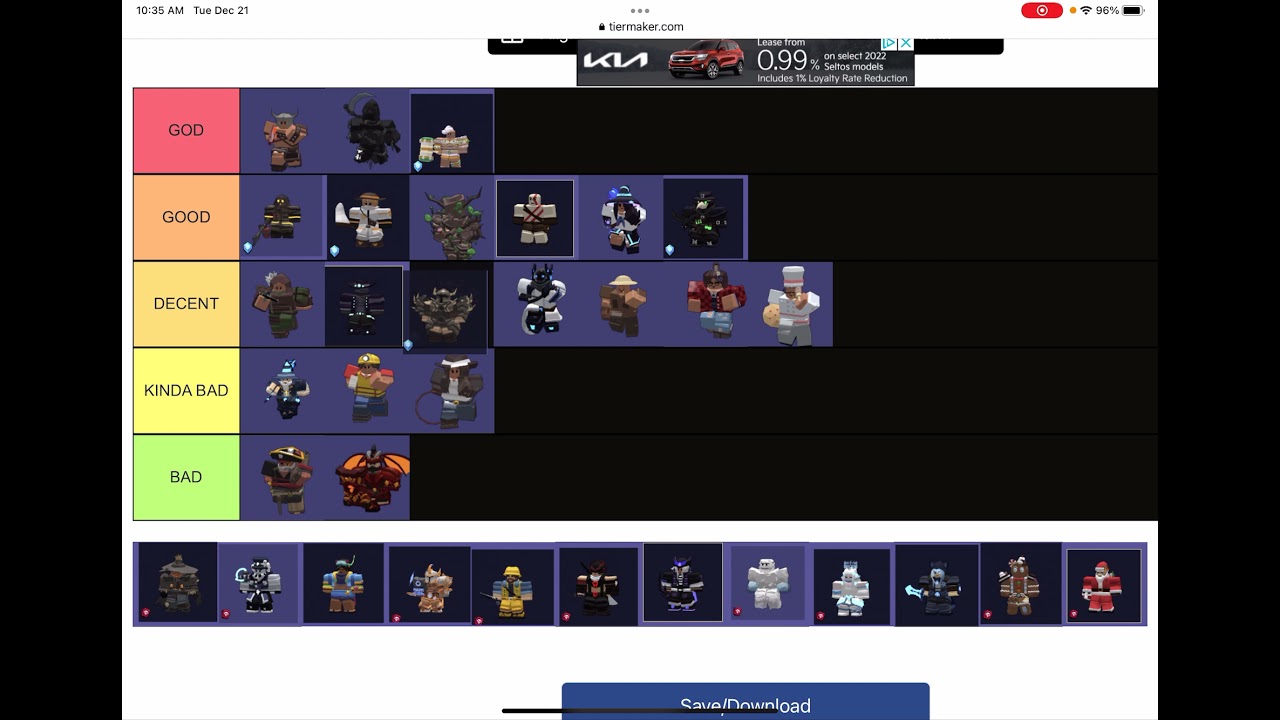 Ranking all the kits in roblox bedwars! - YouTube