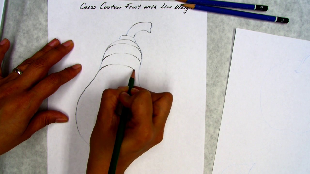 CROSS CONTOUR FRUIT EXERCISE - YouTube