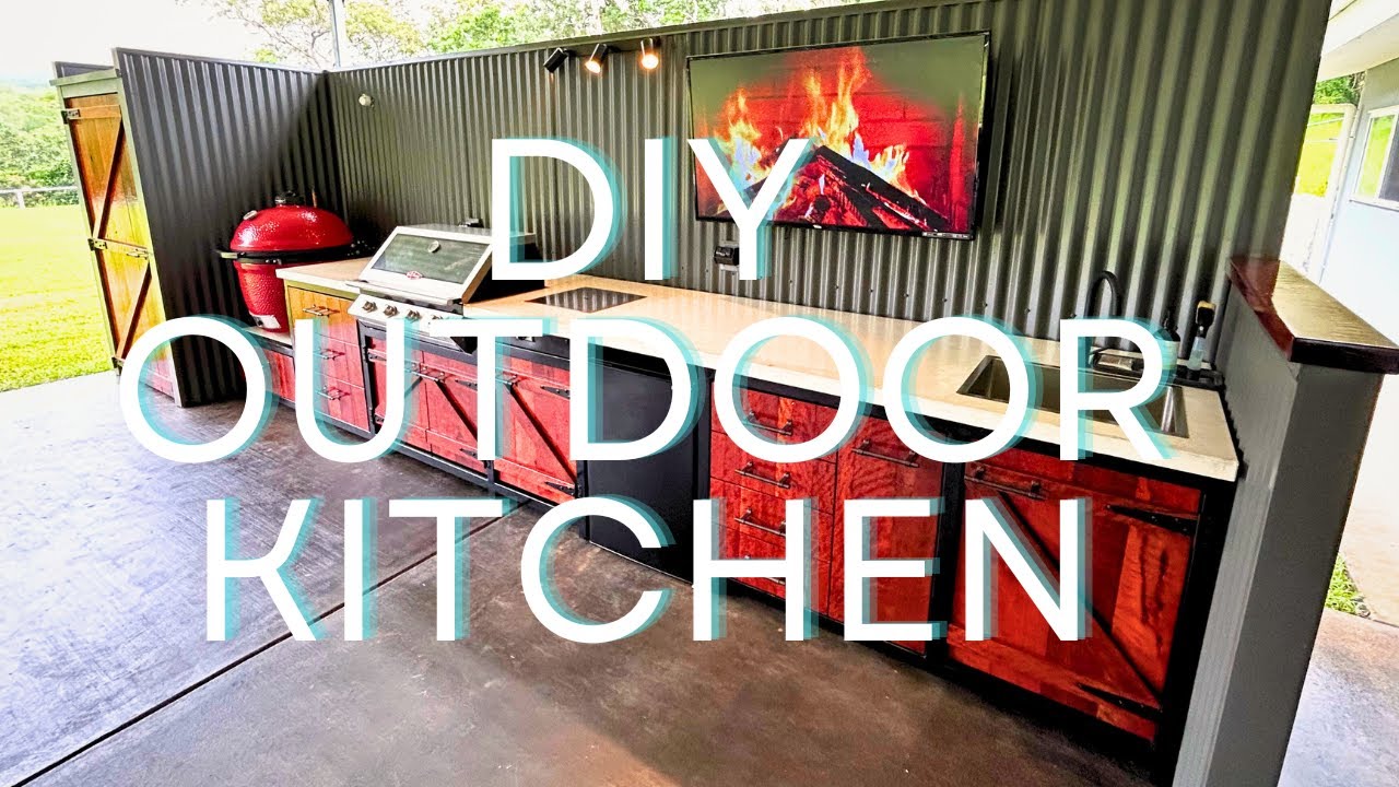 How to Build Your Own Ultimate DIY Outdoor Kitchen!!!| Sully's Shed ...