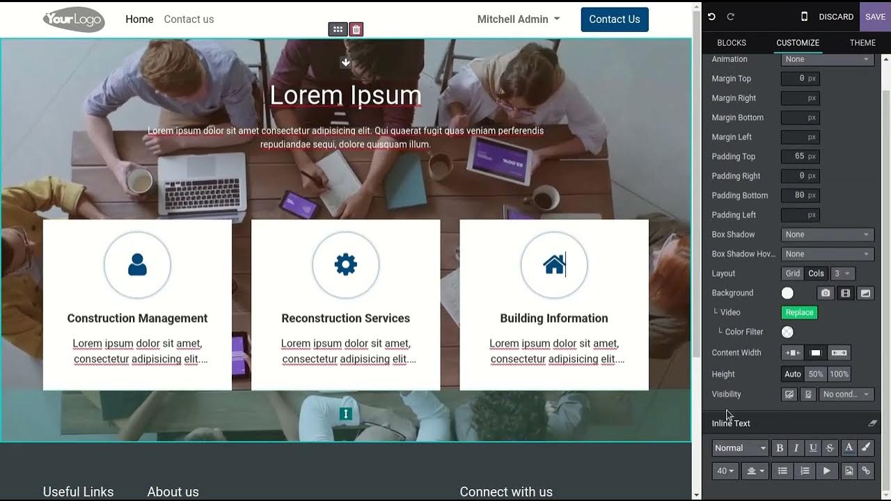 Animated Snippets Odoo v16 - YouTube