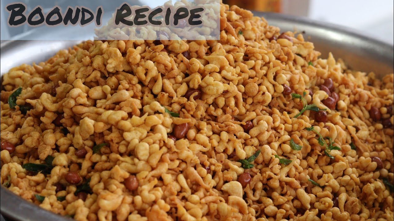 Boondi Recipe | Boondhi mixture - YouTube