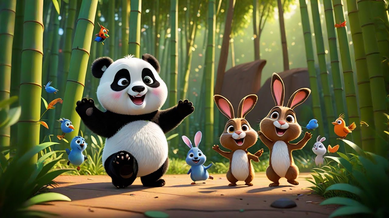 Polly Panda Waves Hi | Friendly Animal Song for Kids | Hello Rhyme ...