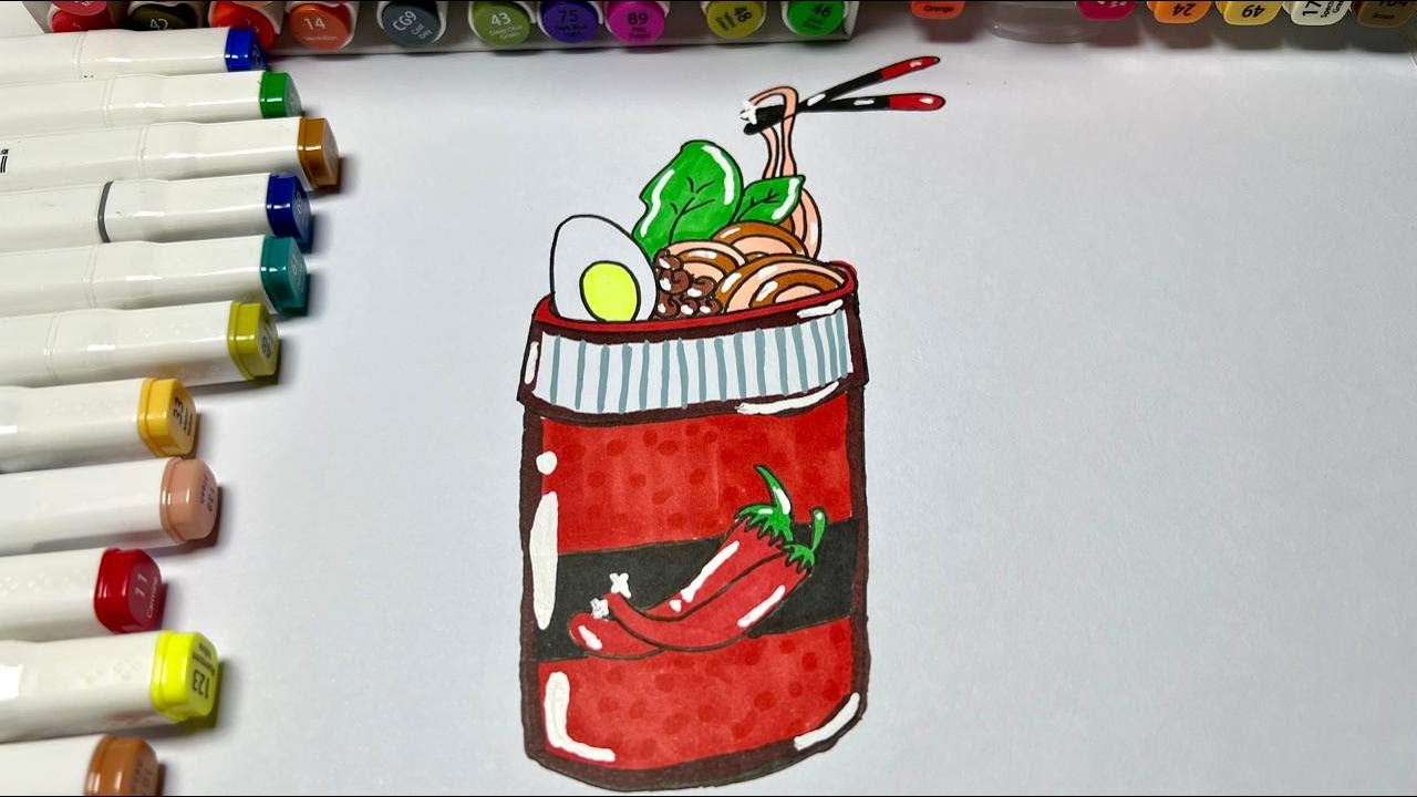Draw and Color a Samyang | Drawing for Kids | Drawing for Toddlers ...