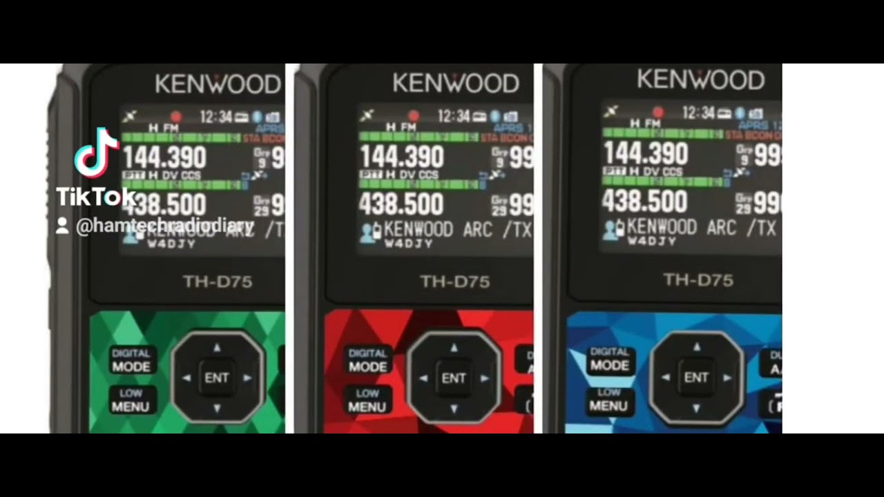 KENWOOD TH-D75 CUSTOM COLOURS - YouTube
