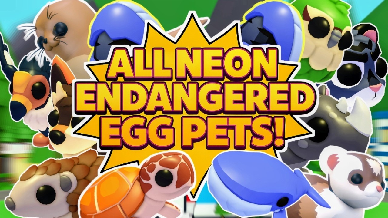 MAKING EVERY ENDANGERED EGG PET NEON IN ADOPT ME! ! #Adoptme - YouTube
