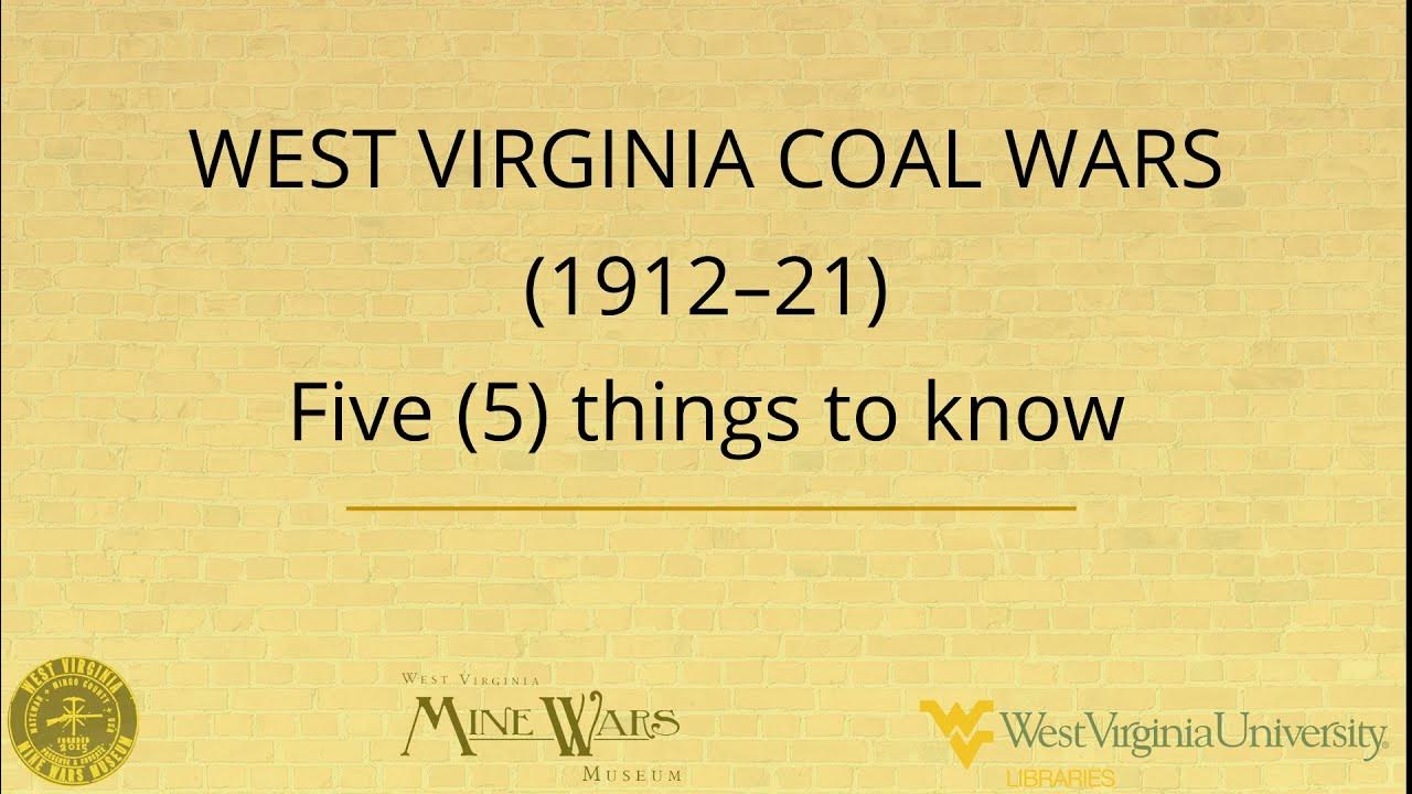 West Virginia Coal Mine Wars: 5 Things to Know - YouTube
