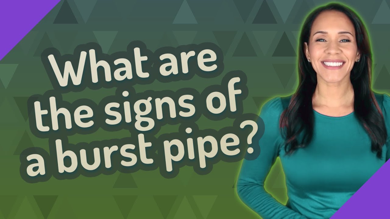 What are the signs of a burst pipe? - YouTube