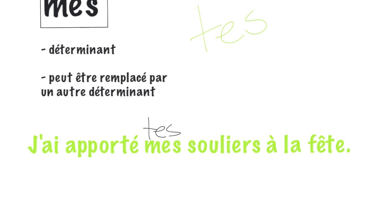 Homophones mais VS mes - YouTube