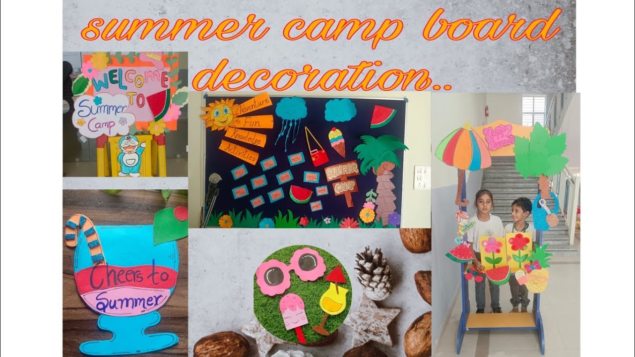 Summer camp board decoration in school #Neev school patna gardanibag # ...