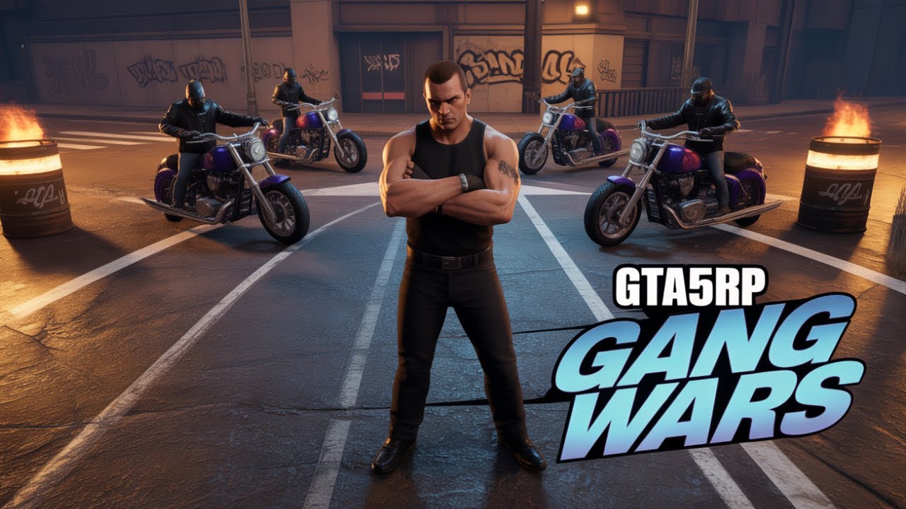 GTA5RP Motorcycle Gangs Clash in Territory War! - YouTube
