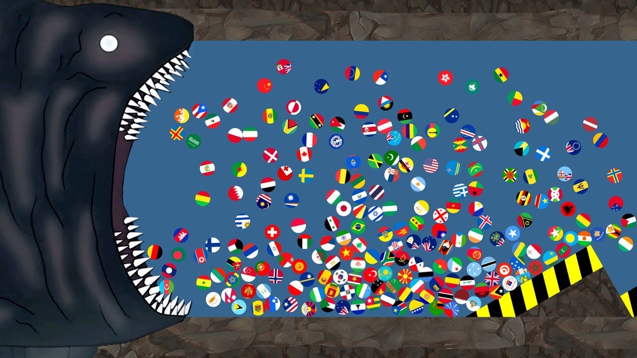 Escape From Bloop #3 - Marble Race Countries in Algodoo - YouTube