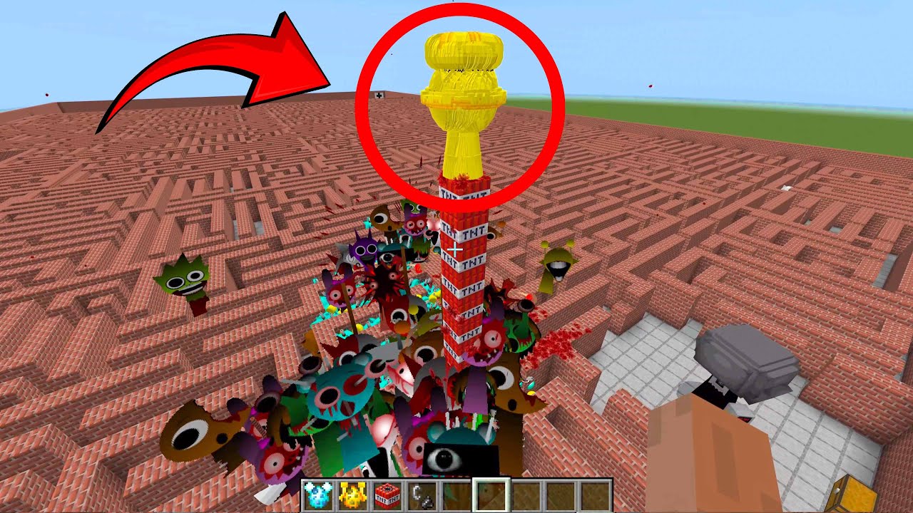 Sprunki Phase 3 Phase 4 And Phase 5 Incredibox Mod In Maze in Minecraft ...