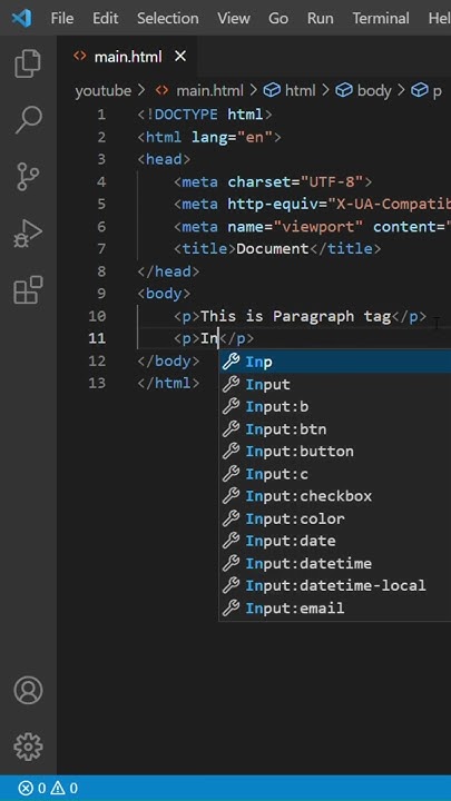 HTML Paragraph Tag | #code #webdevelopment #shorts #programming - YouTube