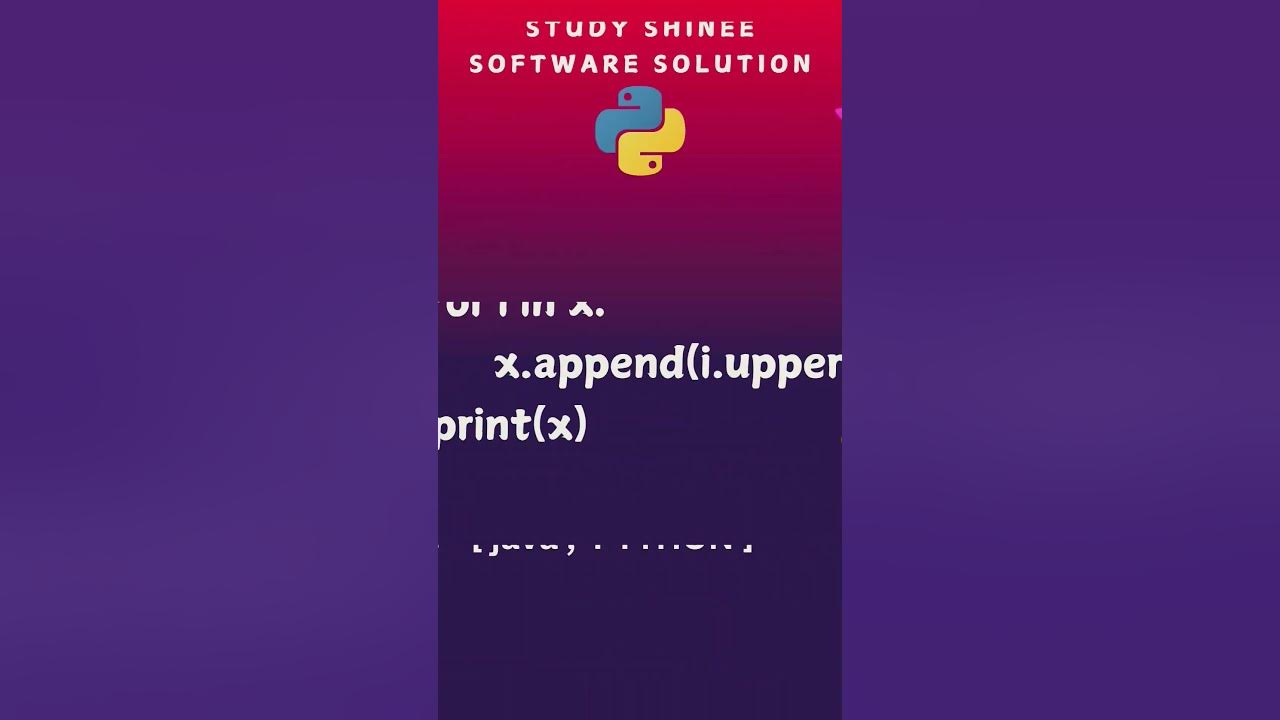 Python quiz#studyshinee #coding #pythontutorial #python - YouTube