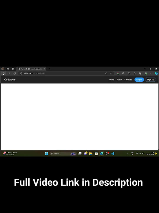 Responsive Navbar Using Html Css | short | #short #shortvideo - YouTube