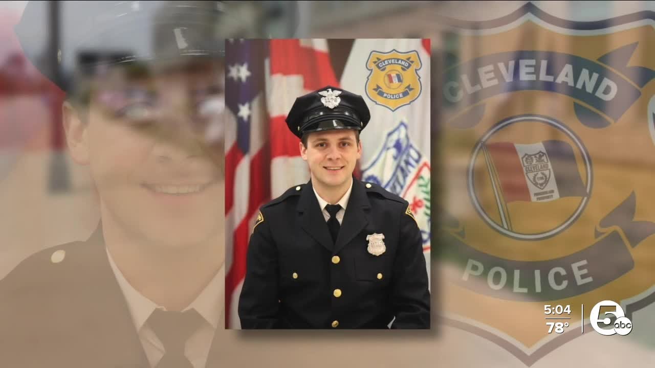 Memorial for fallen Cleveland officer Jamieson Ritter grows outside of ...