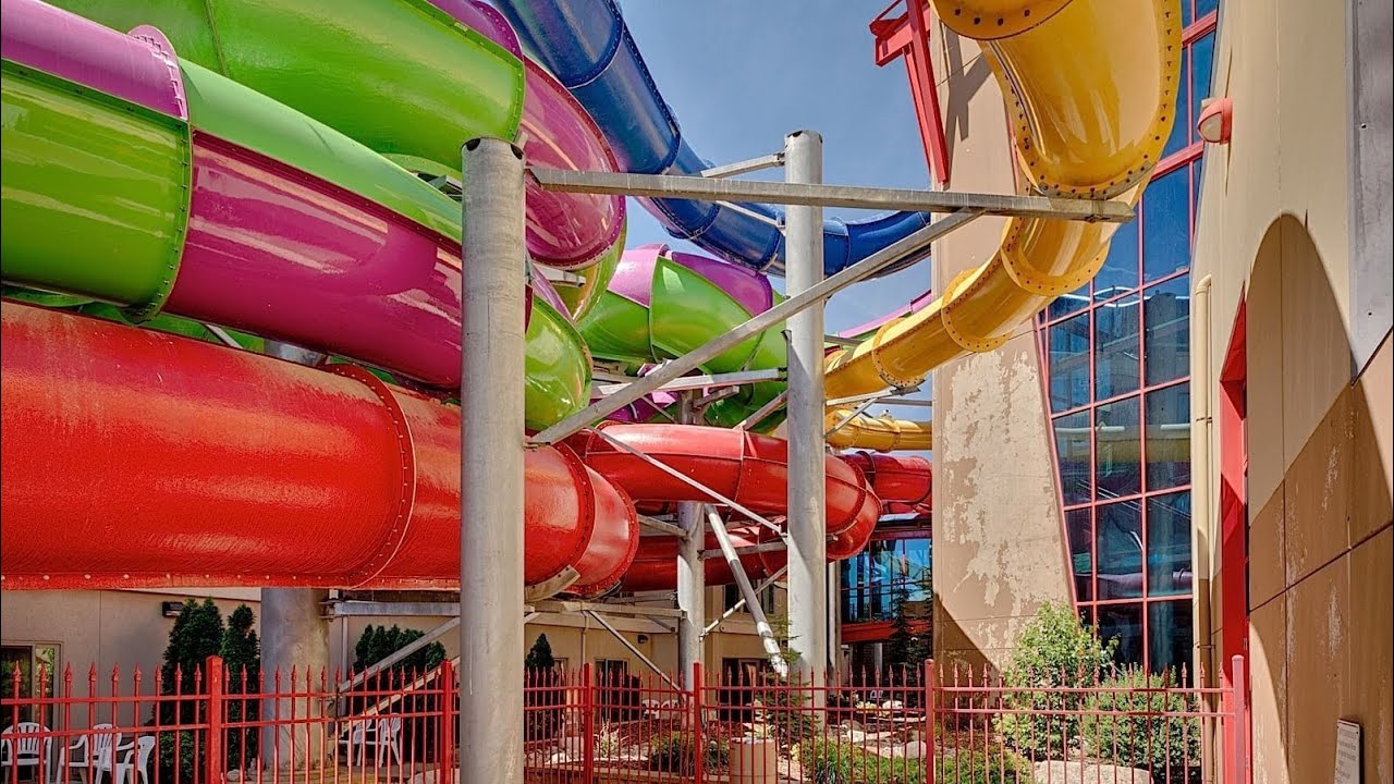 Raptor Reef Indoor Water Parks All Water Slides On-Ride POV’s | Triple ...