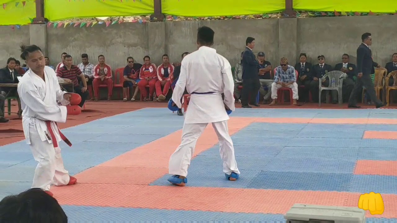 75 kg male Final _8th National Games-karate - YouTube