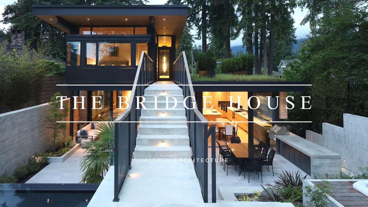 Modern Home Design At The Foot Of Mountains With Its Big Overhangs And ...