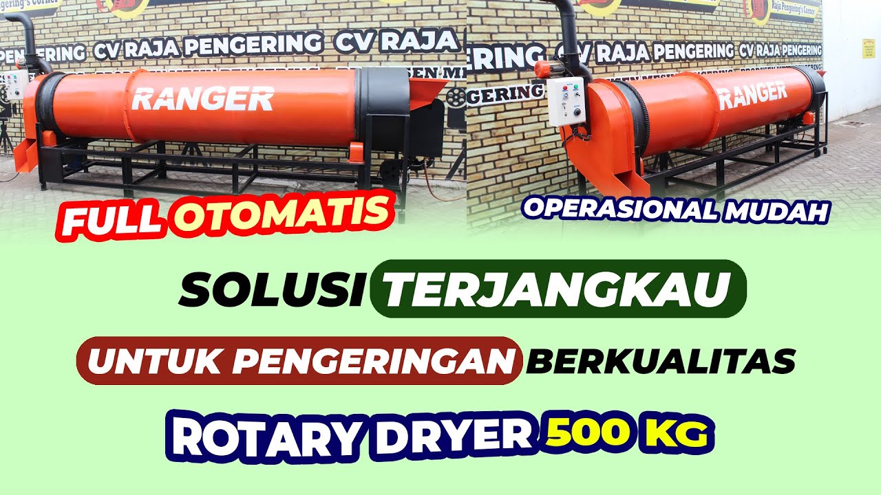 PANJANG BANGET PENGERING MODEL PUTAR !! mesin pengering serbuk, pelet ...
