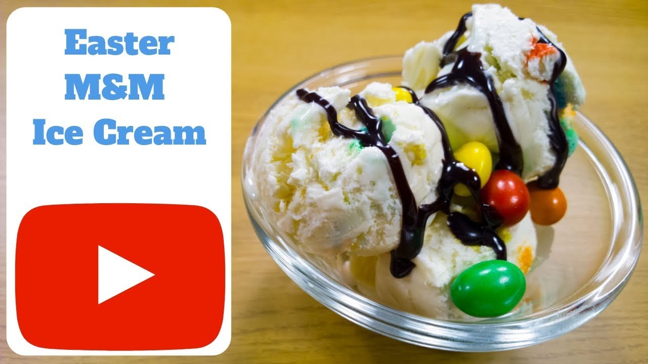 How to make Easter M&M Ice Cream - YouTube