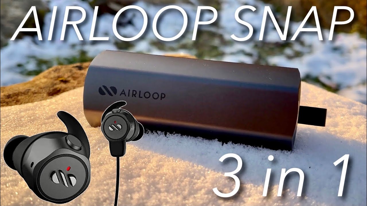 AIRLOOP SNAP - Innovative 3 in 1 Bluetooth Kopfhörer mit unglaublicher ...
