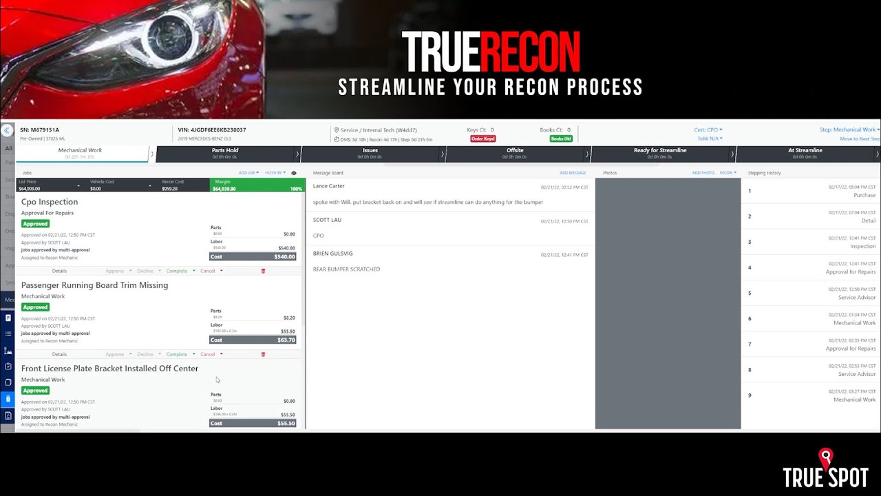 TrueRecon - Vehicle Reconditioning Software - YouTube