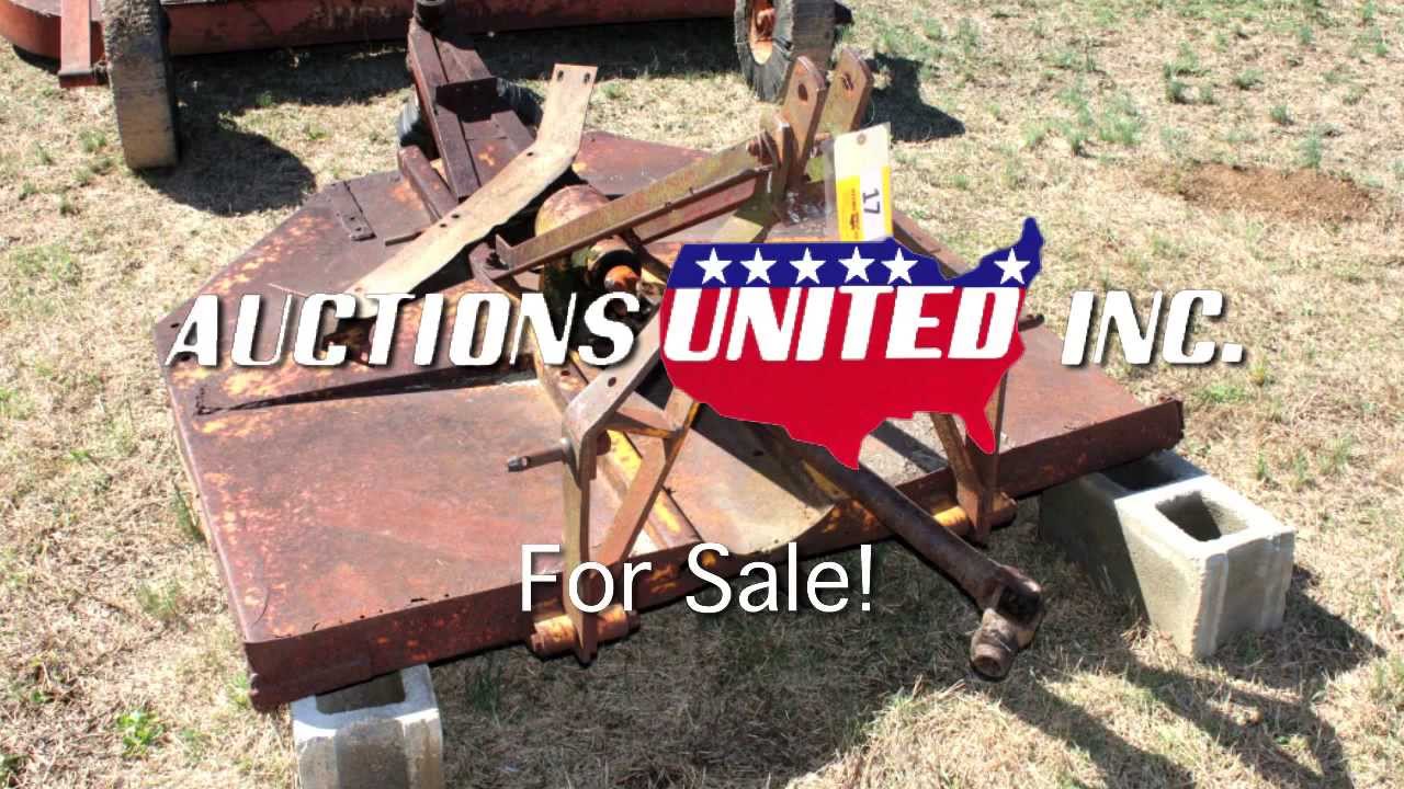 Patterson Estate- Lot 17- FMC Sidewinder Rotary Mower - YouTube