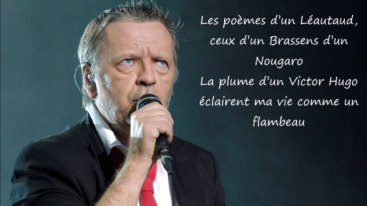 Renaud - Les mots Paroles - YouTube