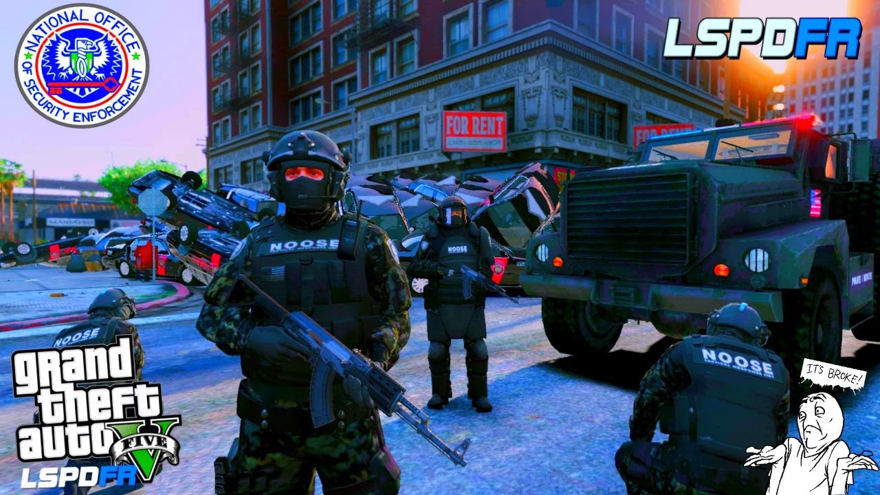 LIVE: GTA 5 LSPDFR Police Mod NOOSE w/MRAP (My Game is Bein' Shady ...