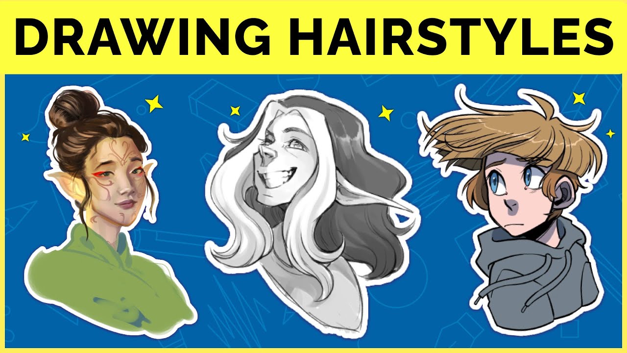 🔴 How To Draw Different Hairstyles Youtube