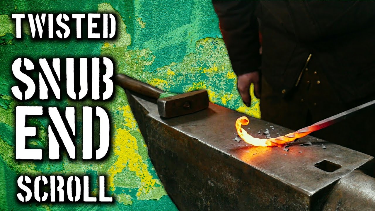 Forging a Twisted Snub End Scroll [Hand Forging Scrolls] - YouTube