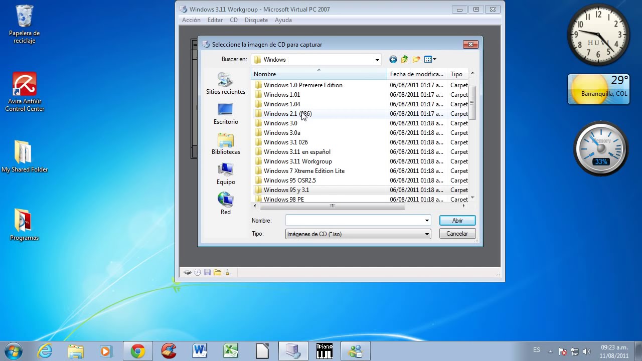 HUVI RETRO: Habilitar sonido en Windows 3.1x (Virtual PC 2007) - YouTube