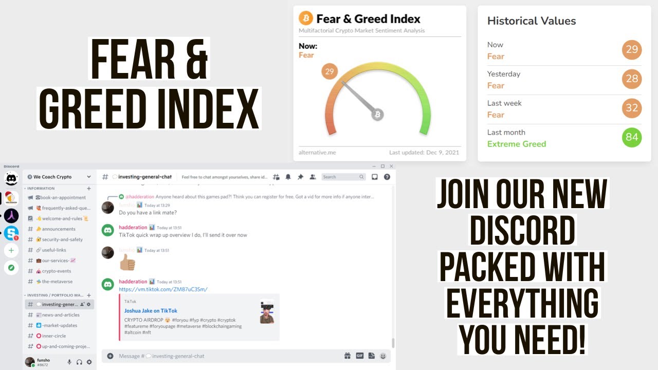Fear & Greed Index PLUS Brand New Discord Server! - YouTube