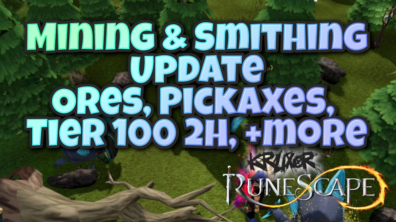 Mining and Smithing Update 2024, New Ores Armour Pickaxe Tier 100 2H ...
