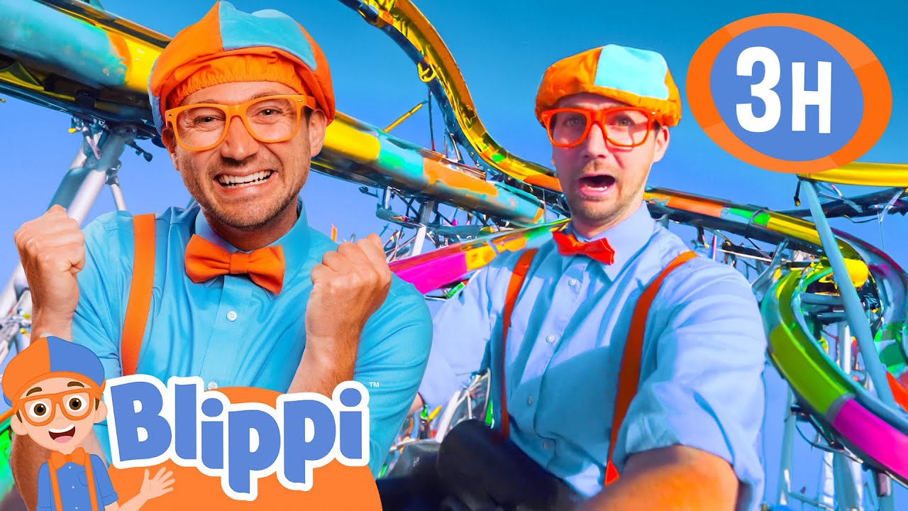 Blippi Rides A MEGA FAST Rollercoaster! | Blippi and Meekah Best Friend ...
