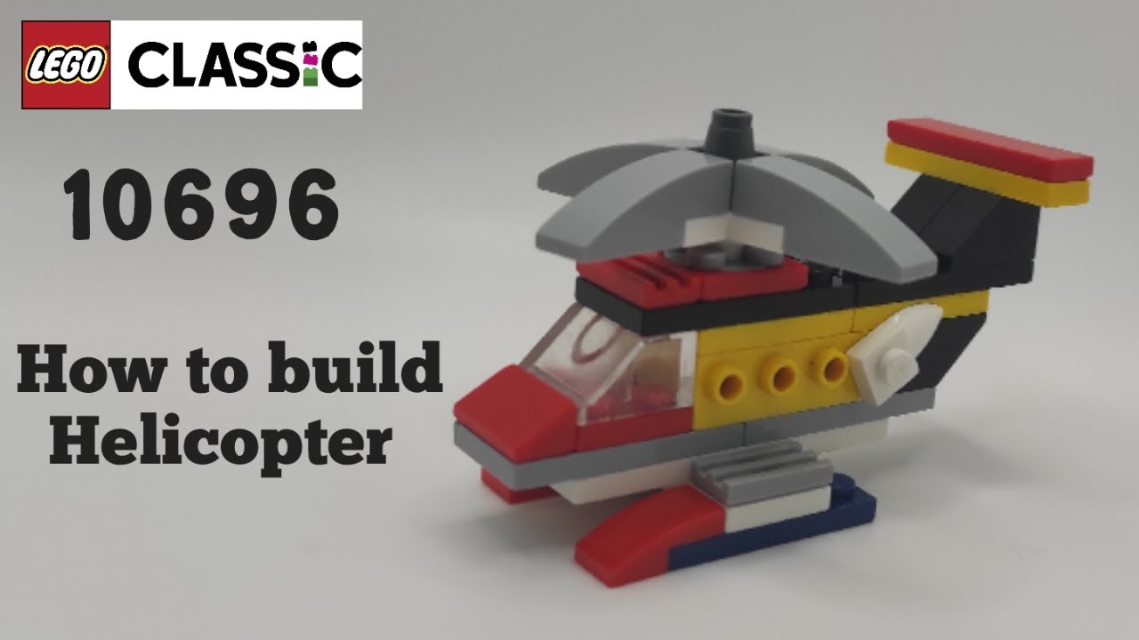 How to build Lego helicopter.Lego classic 10696 building instructions ...