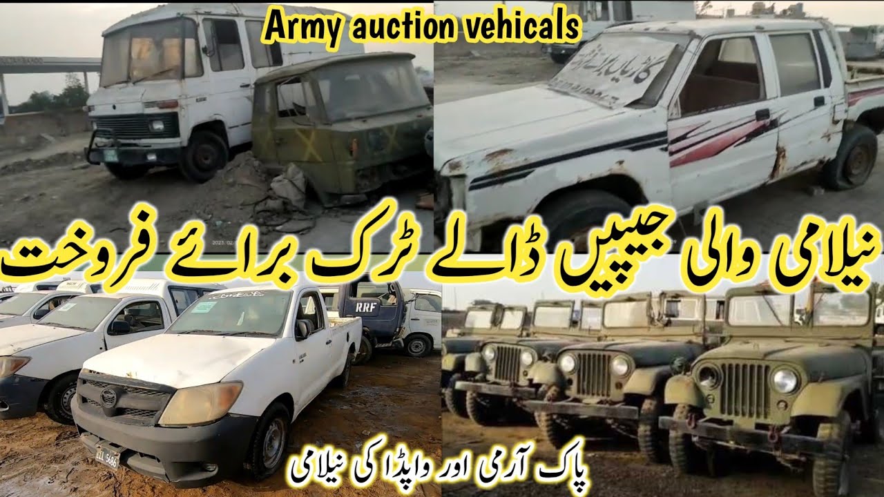 Army jeeps Toyota Hilux trucks for sale || Auction cars for sale in ...