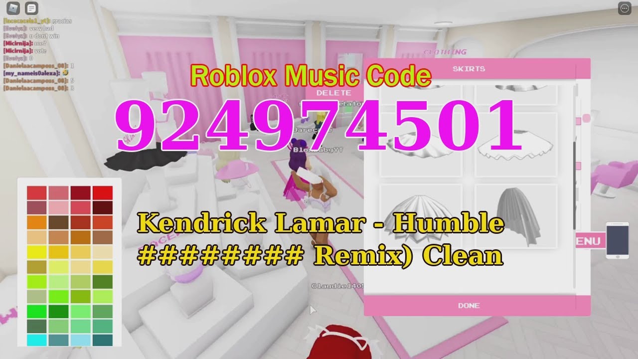 Kendrick Lamar - Humble Remix Clean Roblox Music Code - YouTube