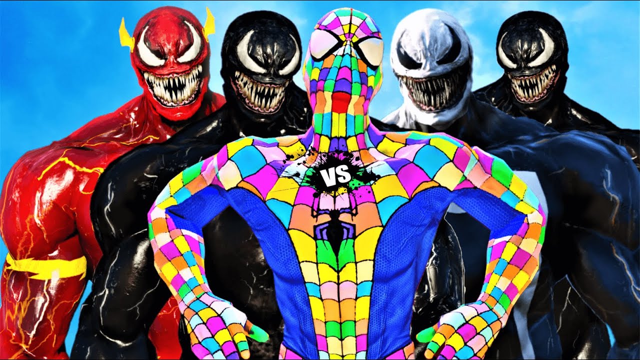 TEAM VENOM vs SPIDERMAN (Disco suit) - Epic battle - YouTube