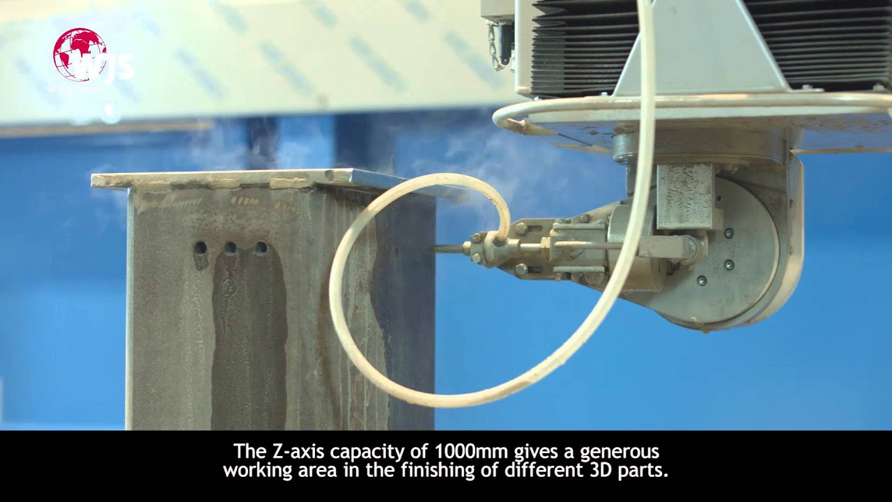 5 axis waterjet cutting from Water Jet Sweden - YouTube