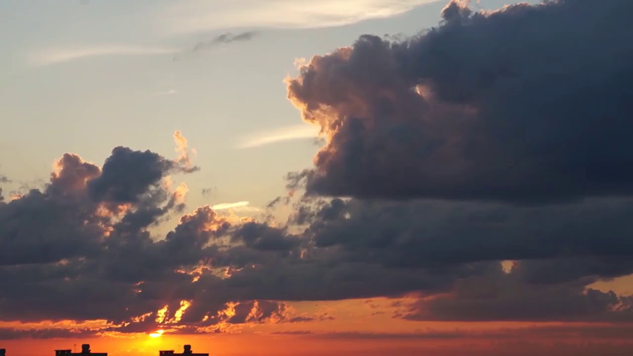 Clouds Sky Sunset No Copyright Video - YouTube