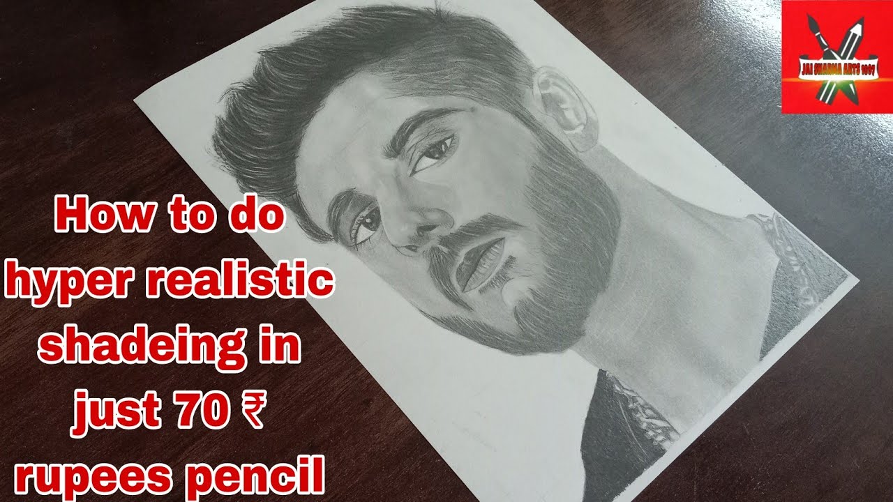 How to do hyper realistic face shading | with only just 70 ₹ rupees ...