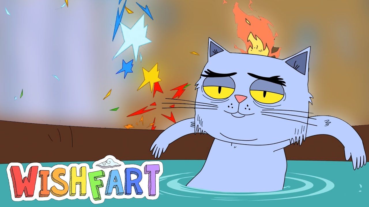 Meet Fireball Cat | Wishfart Cartoon Compilation - YouTube